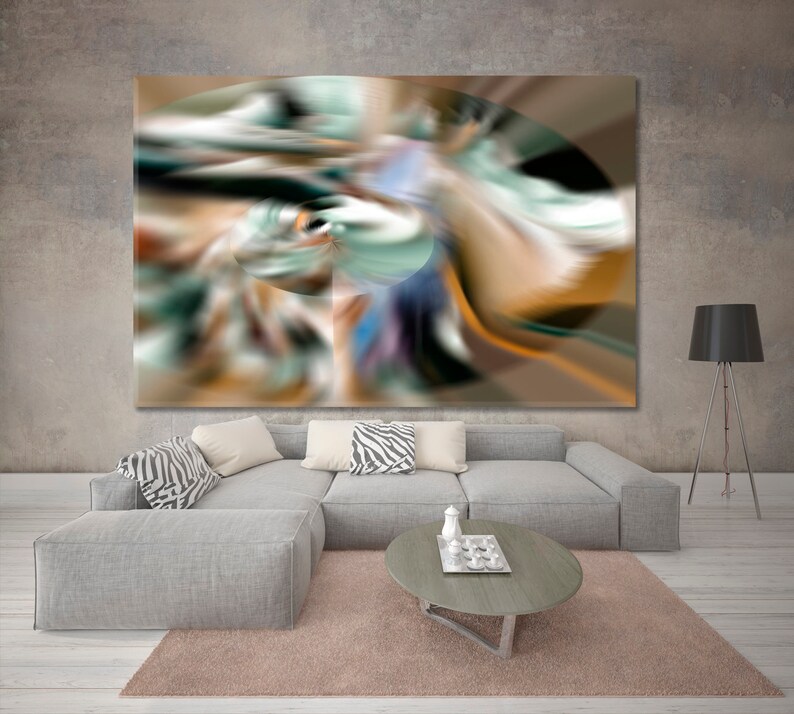 Blur Blurring Pattern Canvas Print Art Abstract Chaotic - Etsy