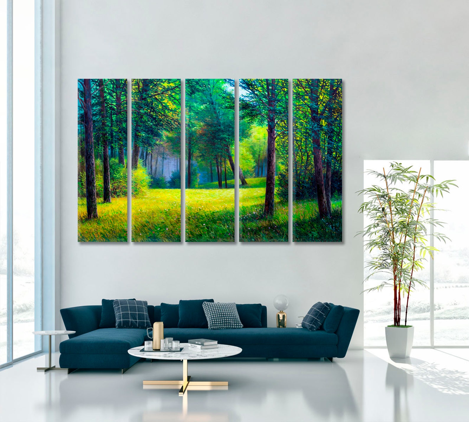 Forest Beautiful Landscape Wall Decor Colorful Summer - Etsy