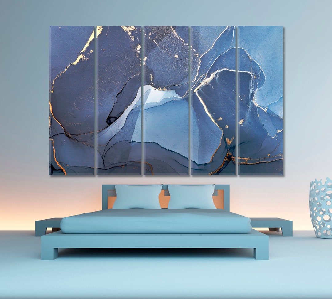 Futuristic Wall Art | Ink Painting Print, Marble Wall Decor, Beautiful ...