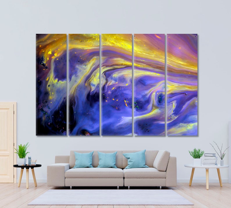 Splash Stunning Colors Large Wall Décor Canvas Print | Etsy