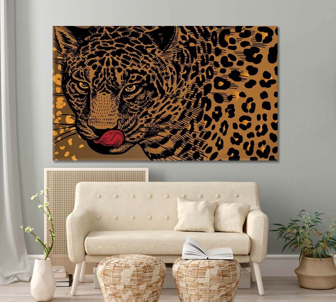 African Predator Abstract Pattern Art Canvas Print, Beast Style ...