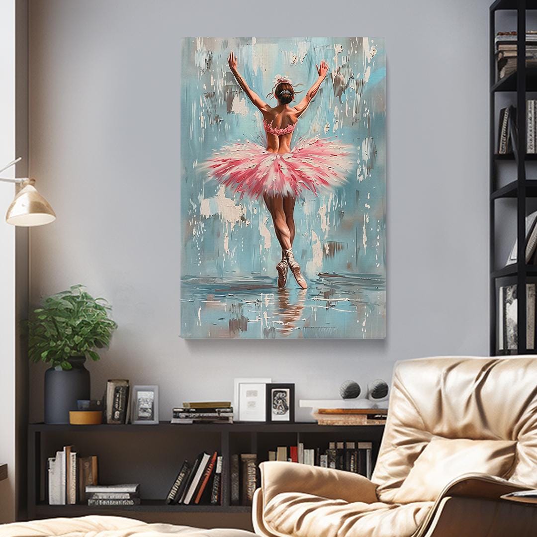 Ballerina Art Print, Ballerina Canvas Print, Ballet Wall Art, Ballerina ...