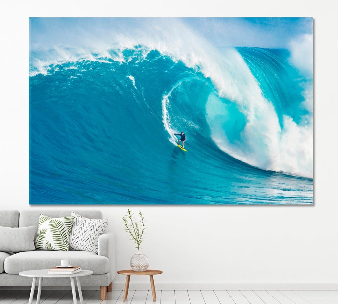 Wave Large Wall Art, MAUI HI Poster Print, Giant Wave Wall Art, Carlos ...