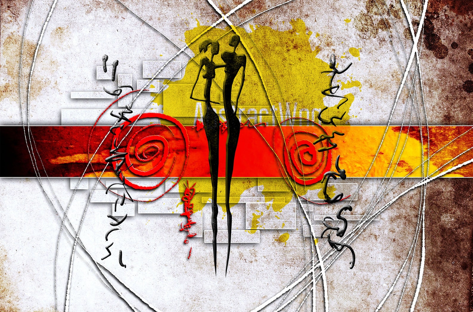 African Abstract African Ethnic Artwork Abstract Retro Art | Etsy