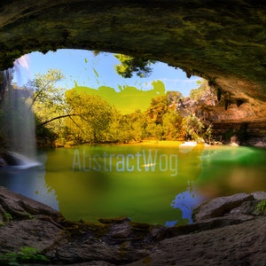 Hamilton Pool Poster Print, Texas USA Cave Wall Art, Austin Hole ...