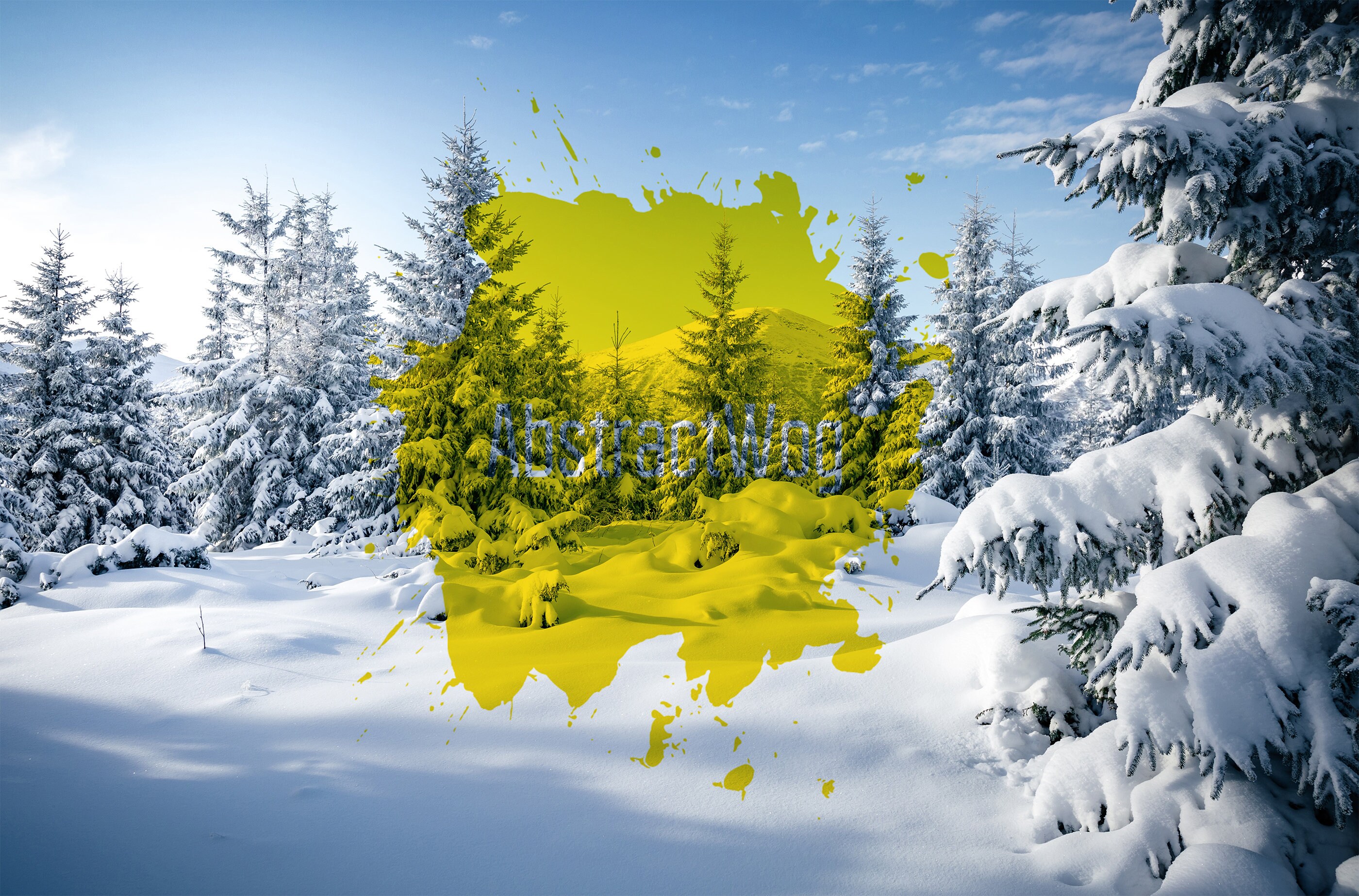 Winter Wall Art, Snow Wall Decor, Scenic Wall Decor, Spruces Trees Art ...