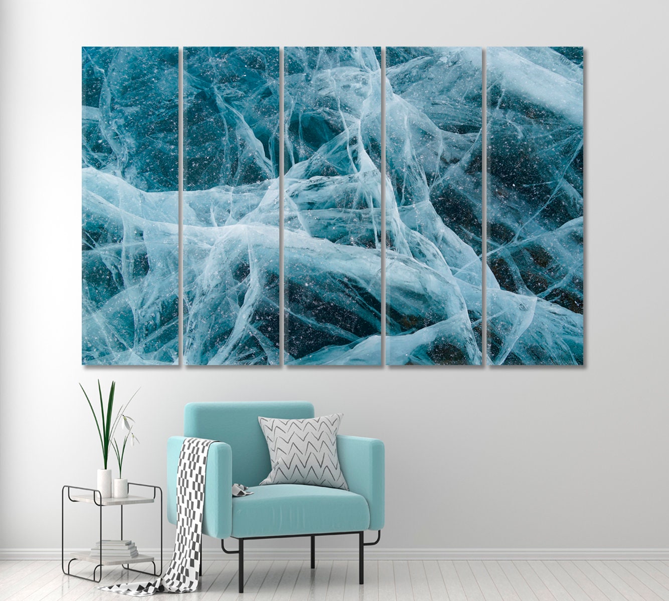 Ice Pattern Abstract Frost Unique Ice Pattern Art Print Ice - Etsy UK