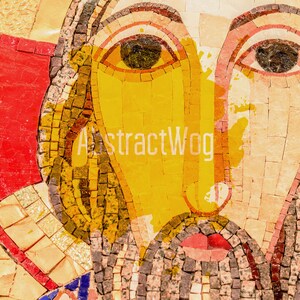 Redemptor Jesus Christ Mosaic Art Canvas Print, Wall Hangings, Extra ...