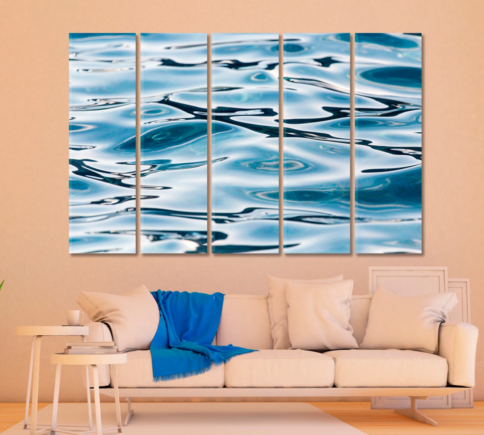 Reflection Sea Water Modern Wall Decor Water Ripple - Etsy