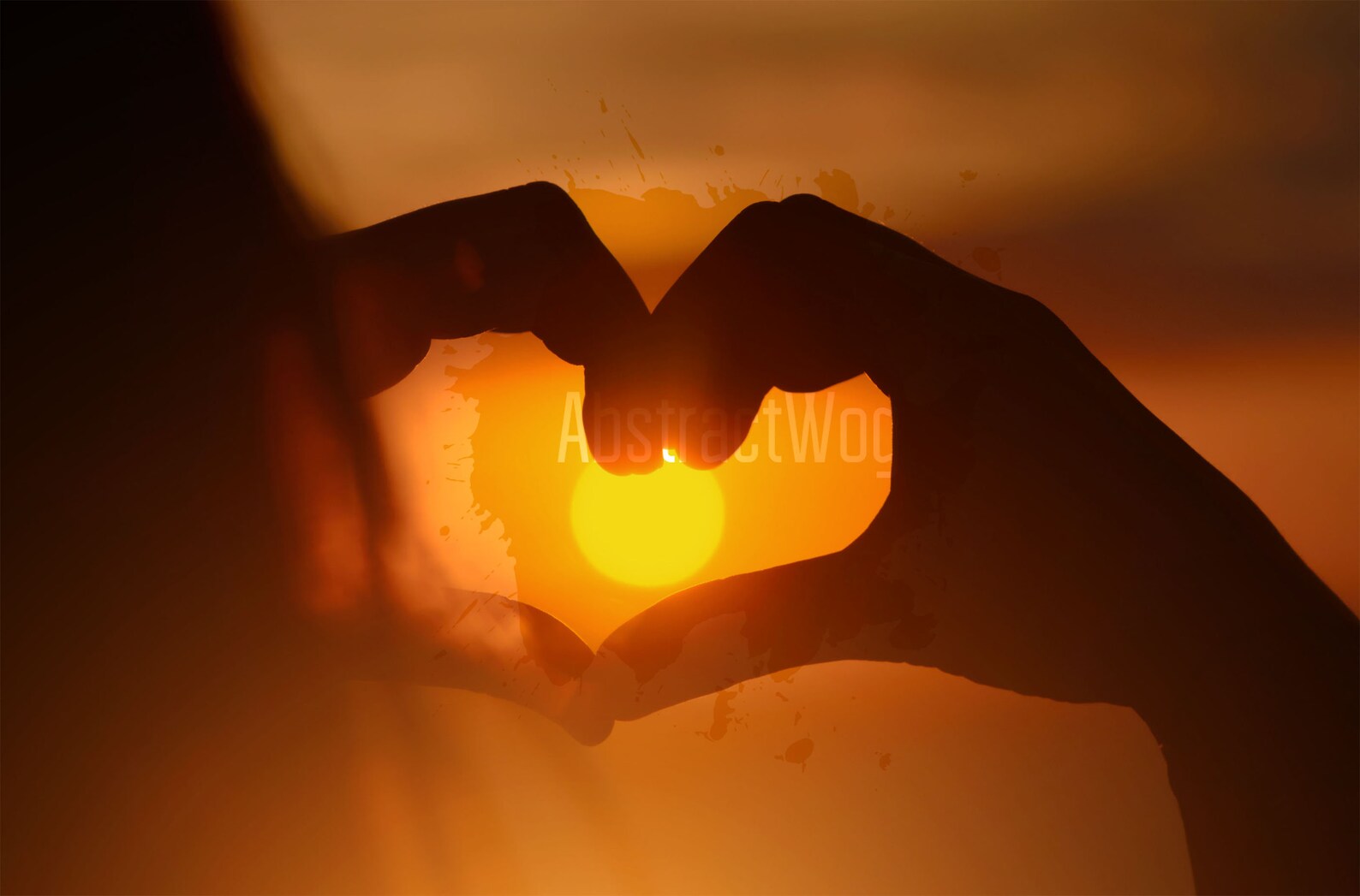 Sunshine Heart Shape Wall Decoration Love Symbol Canvas | Etsy