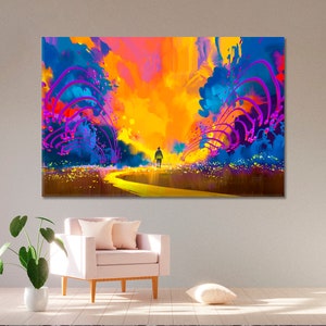 Road to Paradise Magic Landscape Art Large Wall Décor Canvas Print ...