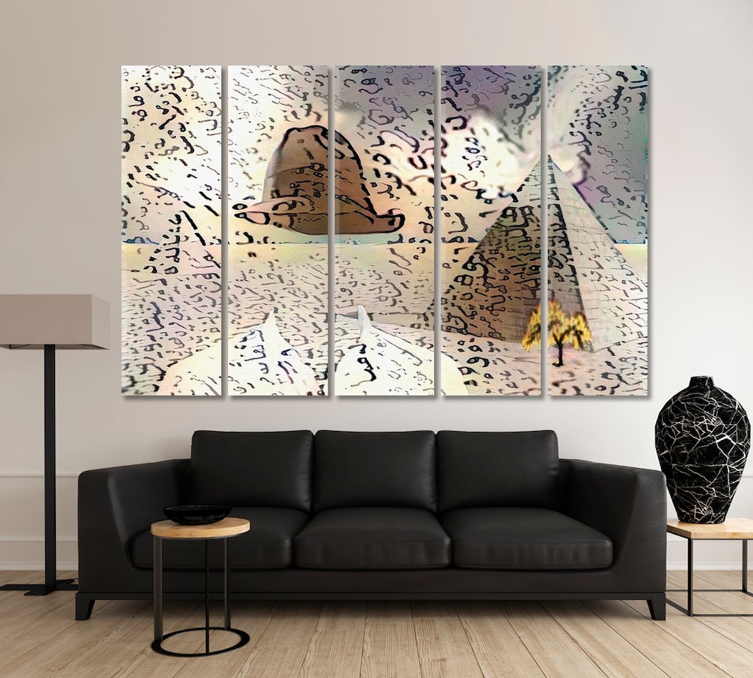 Egyptian Pyramids Wall Art, Invisible Man Egyptian Pyramids Abstraction ...