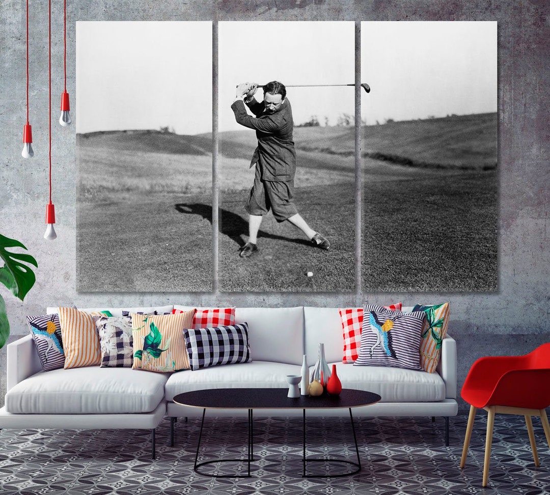 Golf Retro Wall Decor, Golf Canvas Print, Vintage Golf Artwork ...