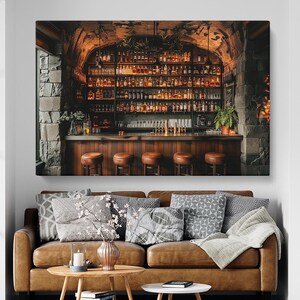 Bar Art Canvas Prints, Bar Wall Art, Bar Framed Wall Decor, Home Bar ...