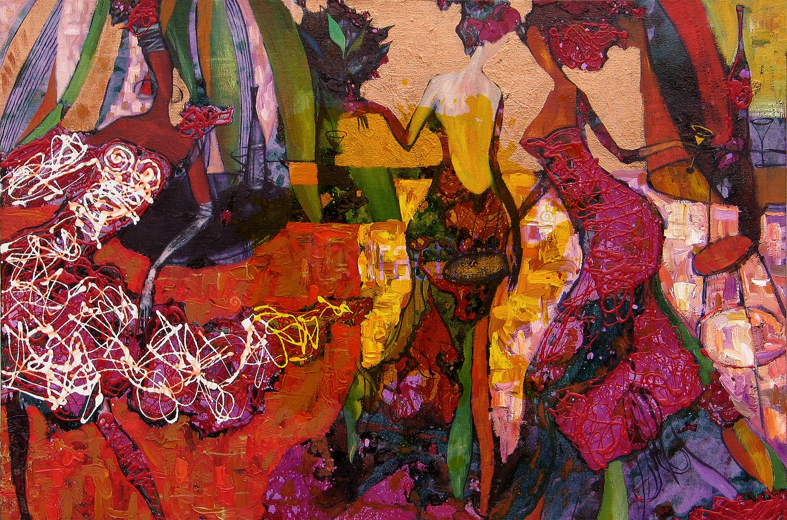 Retro Abstract Artistic Canvas Print Retro Woman Wall Art - Etsy