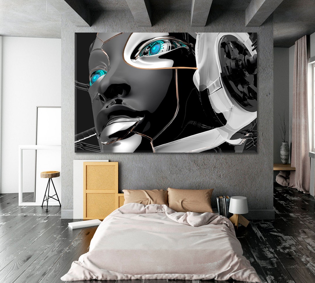 Virtual Reality Amazing Wall Art Design, RD Rendering on Canvas Print ...
