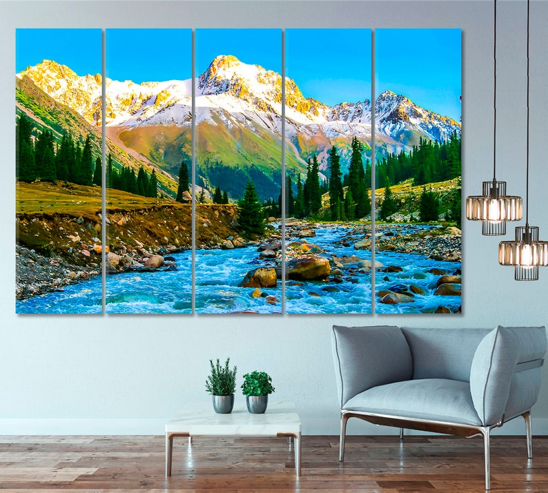 Mountain Top Mountain River Valley Landscape Photo Poster - Etsy