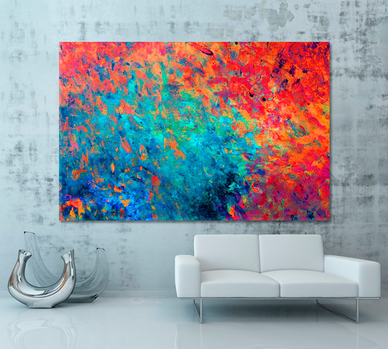 Autumn Abstract Art Decor Modern Abstract Large Art Print - Etsy