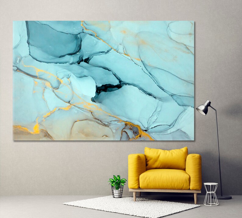 Marble Wall Decor Marble Canvas Print Beautiful Abstract - Etsy