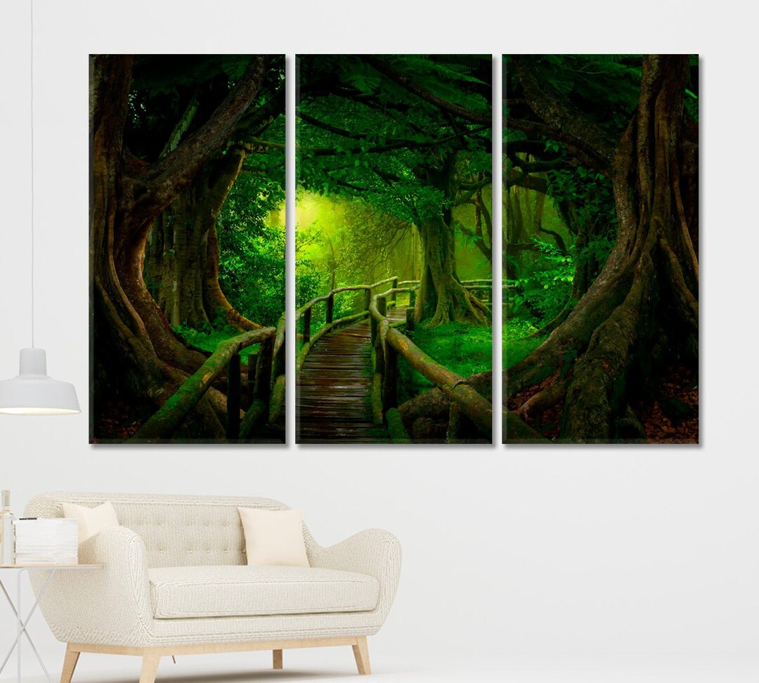 Jungles Jungle Photo Poster Print Canvas, Deep Tropical Forest Home ...