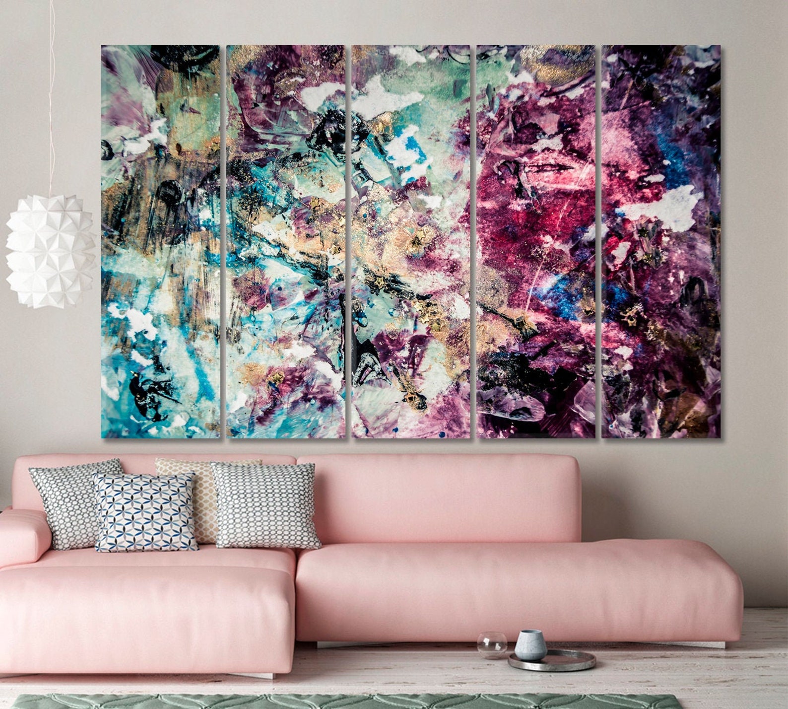 Abstract Wall Decor Creative Bright Stain Wall Panels - Etsy