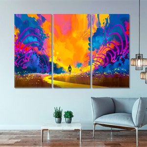 Road to Paradise Magic Landscape Art Large Wall Décor Canvas Print ...
