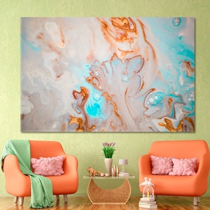 Oriental Eastern Style Marbling Wall Decor, Ancient Turkish Pattern ...