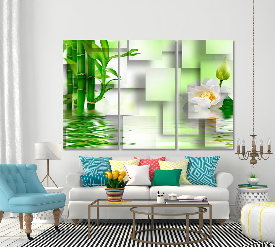 Flowers 3D Abstract Lotus Flower Pattern Design Vintage | Etsy