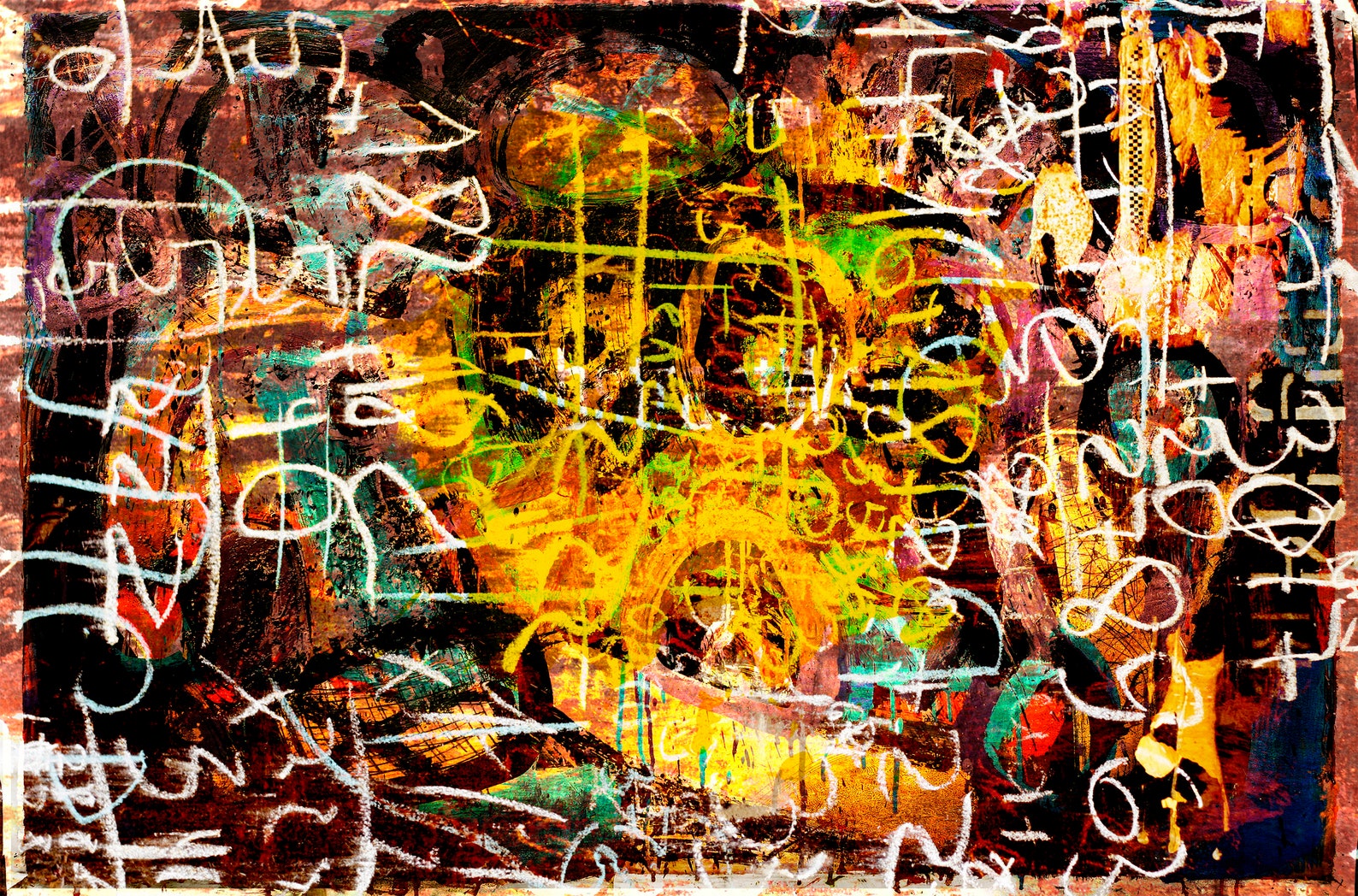 Extra Large Abstract Art Print Wall Decor, Abstract Expressionism ...