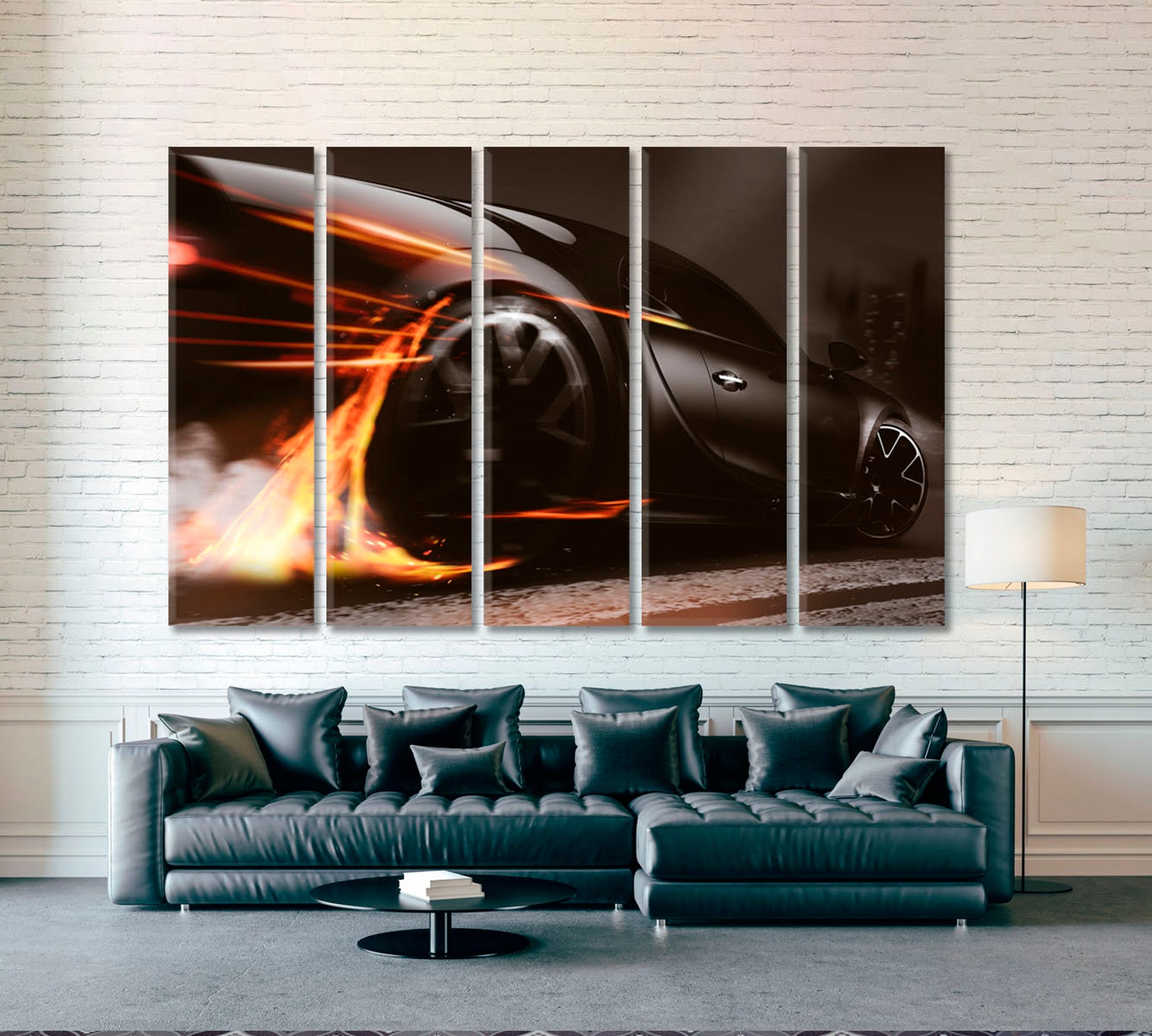 High Speed City Street Racer Wall Decor Luxury Black Sport - Etsy