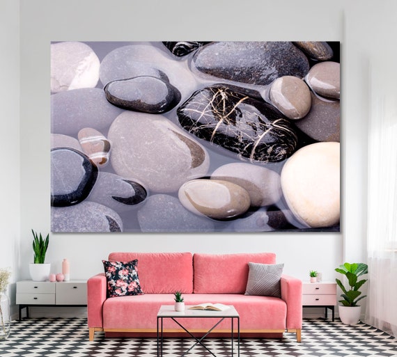 Sea Pebble Sea Stone Wall Decor Sea Water Wall Art Sea | Etsy