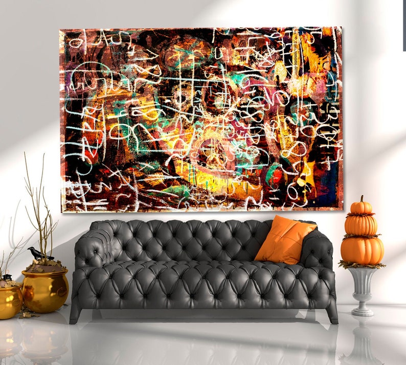 Bright Large Abstract Art Print Wall Décor Huge Home Wall | Etsy