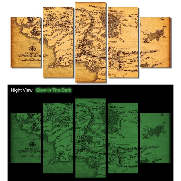 Middle Earth Map - Etsy