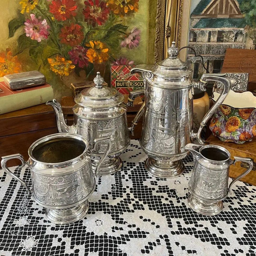 Frederick Ellis Timm 19th Century Sheffield Plate Tea and Coffee Set - Etsy