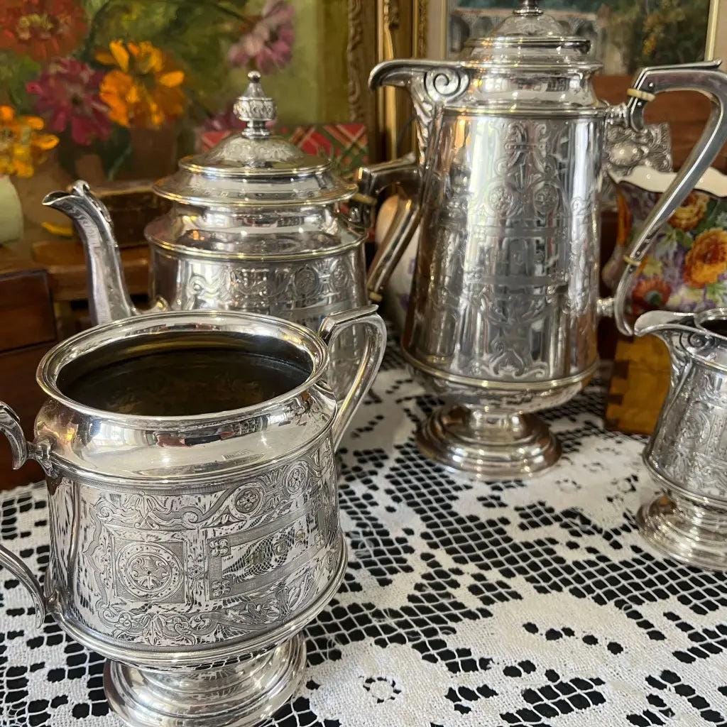 Frederick Ellis Timm 19th Century Sheffield Plate Tea and Coffee Set - Etsy