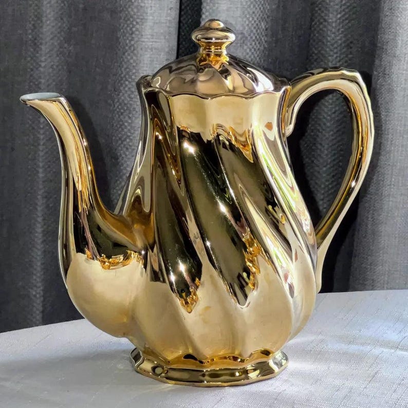 Vintage Gold Tea Set St Kilda - Etsy