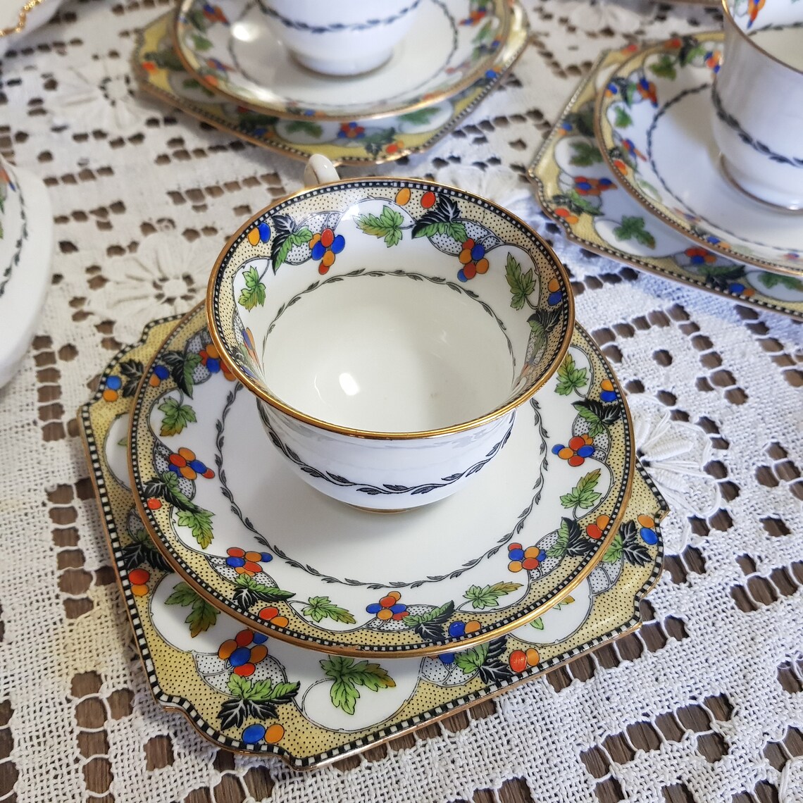 Aynsley England Tea Set C.1925 - Etsy Australia