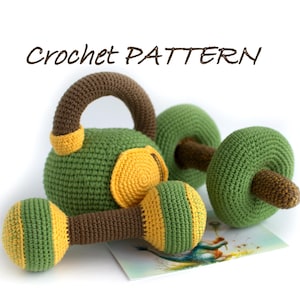 PATTERN Crochet Strength Set: Kettlebell, Dumbbell & Barbell PDF, Baby ...