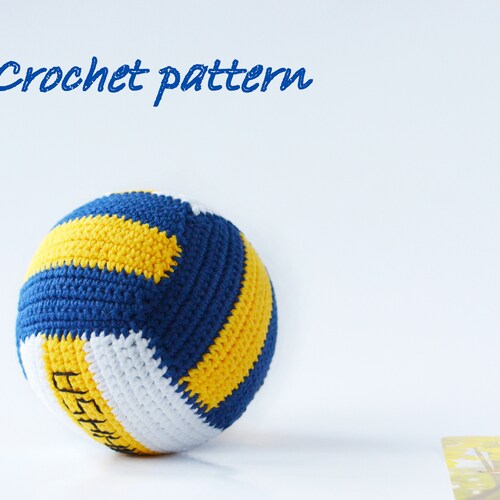 PATTERN Volleyball Toy Crochet Rattle Ball Baby Photo Shoot - Etsy