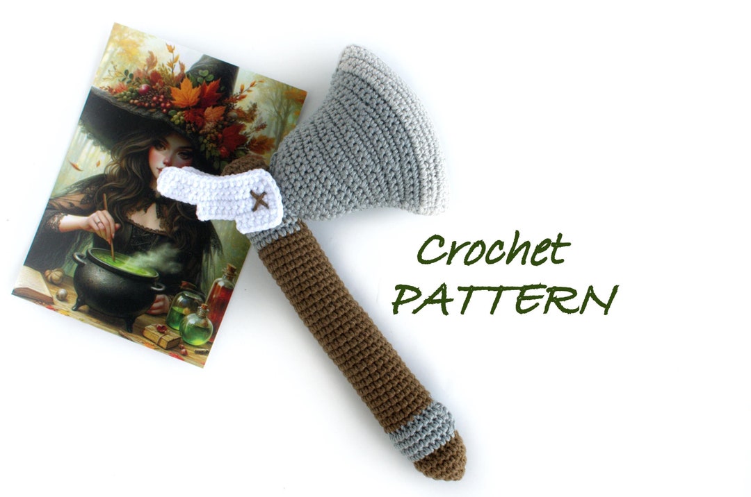 PATTERN Crochet Axe, Viking Cosplay Accessory, Amigurumi Axe Pattern ...