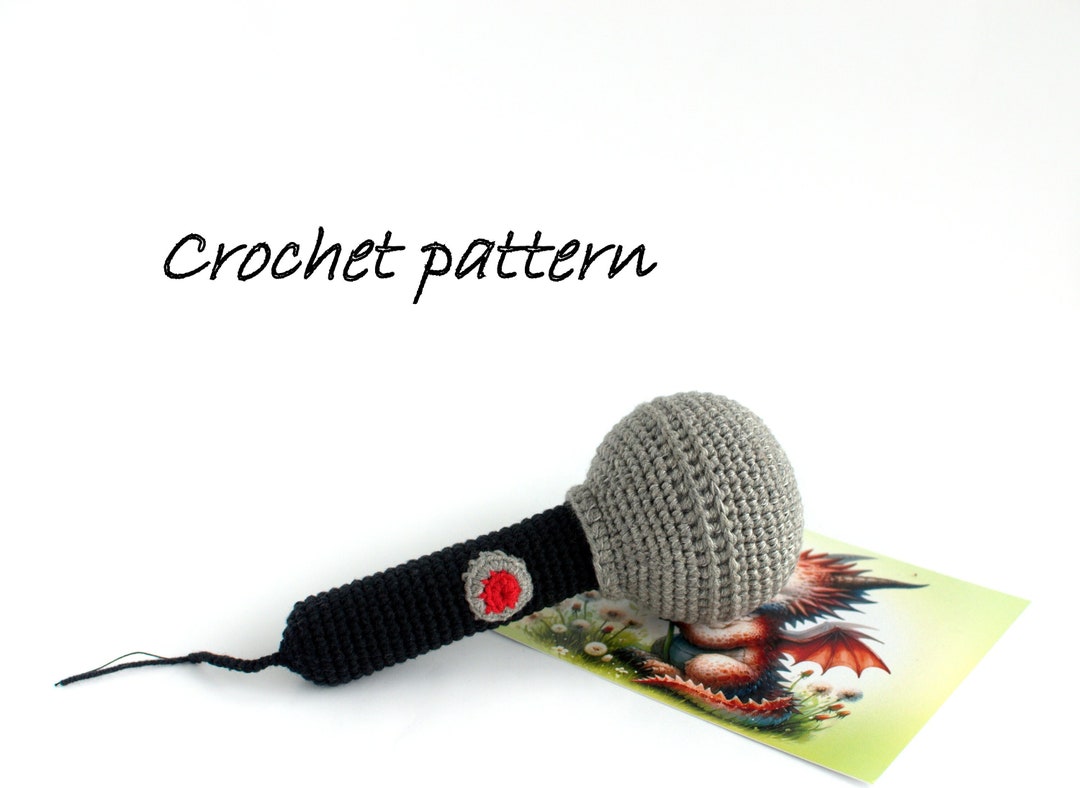 Crochet Microphone Toy Pattern: Beginner Friendly (digital Download) - Etsy