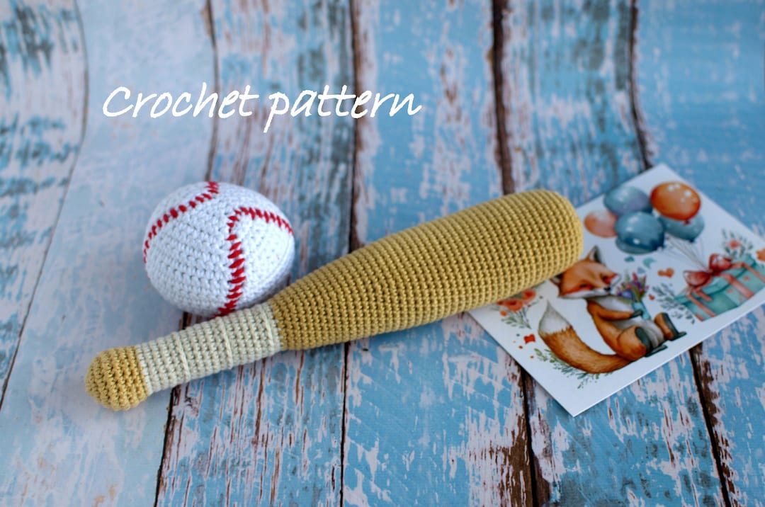 PATTERN Baseball Bat, Handmade Gift, Children's Toy, Easy Crochet, DIY ...