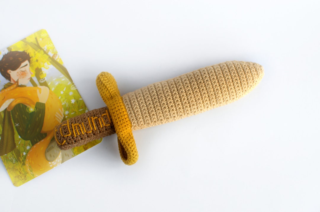 Crochet Wood Sword Personalized Toy Baby Viking Rattles Baby Photo ...