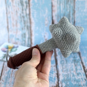 PATTERN Crochet Weapon, DIY Crochet Pattern, Morningstar, Mace Plush ...