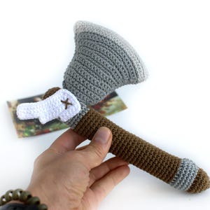PATTERN Crochet Axe, Viking Cosplay Accessory, Amigurumi Axe Pattern ...