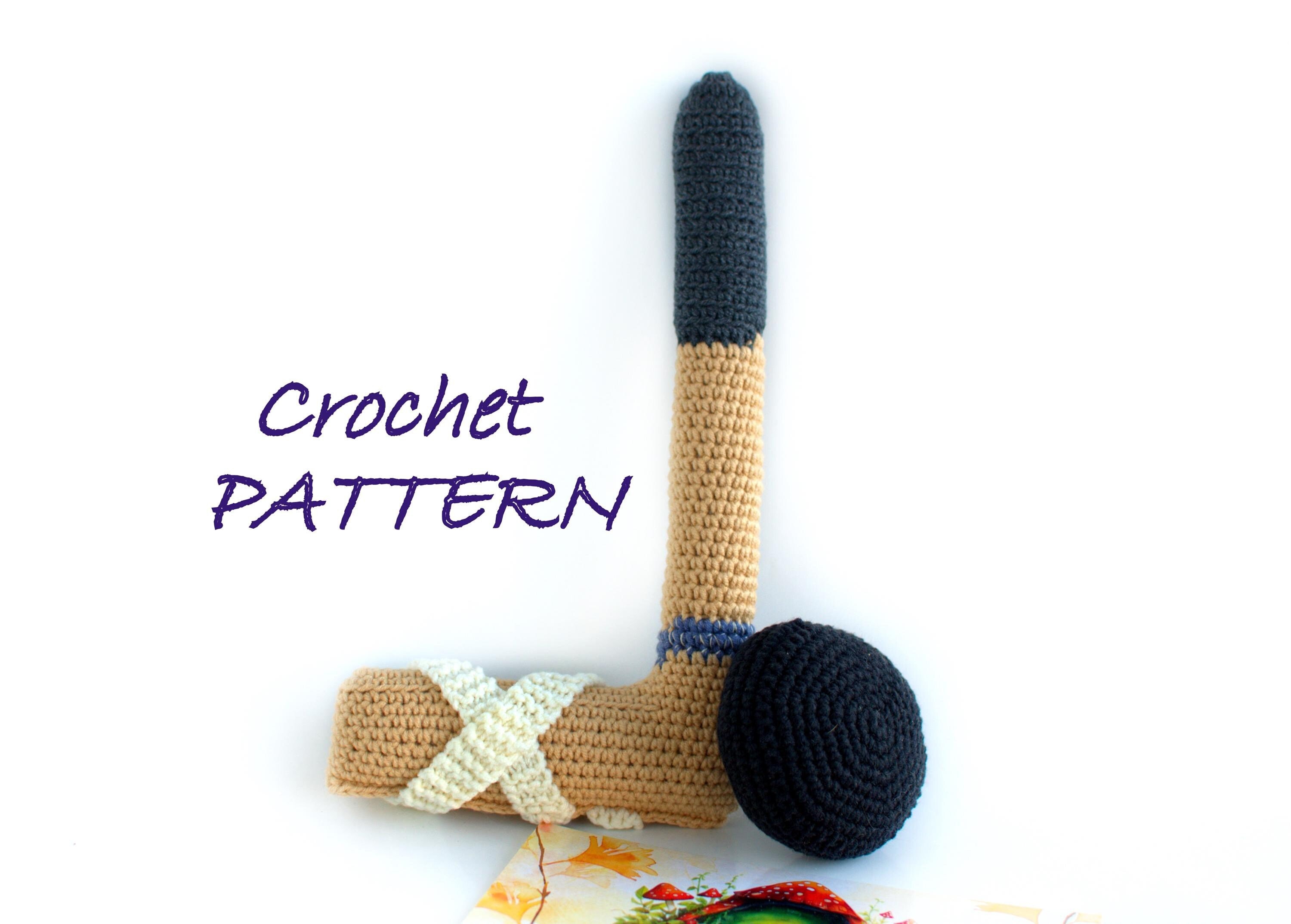 Crochet Hockey Stick and Puck PATTERN: Beginner-friendly Sports Toy ...
