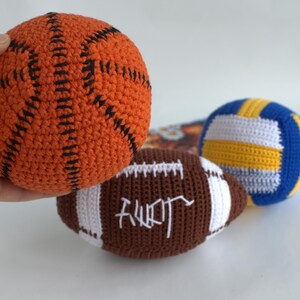 PATTERNS Crochet Sports Set, DIY Amigurumi Ball Patterns, Handmade Baby ...