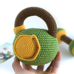 PATTERN Crochet Strength Set: Kettlebell, Dumbbell & Barbell PDF, Baby ...
