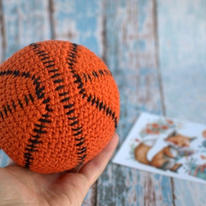 PATTERN Basketball Crochet, Handmade Toy Tutorials, DIY Basketball ...
