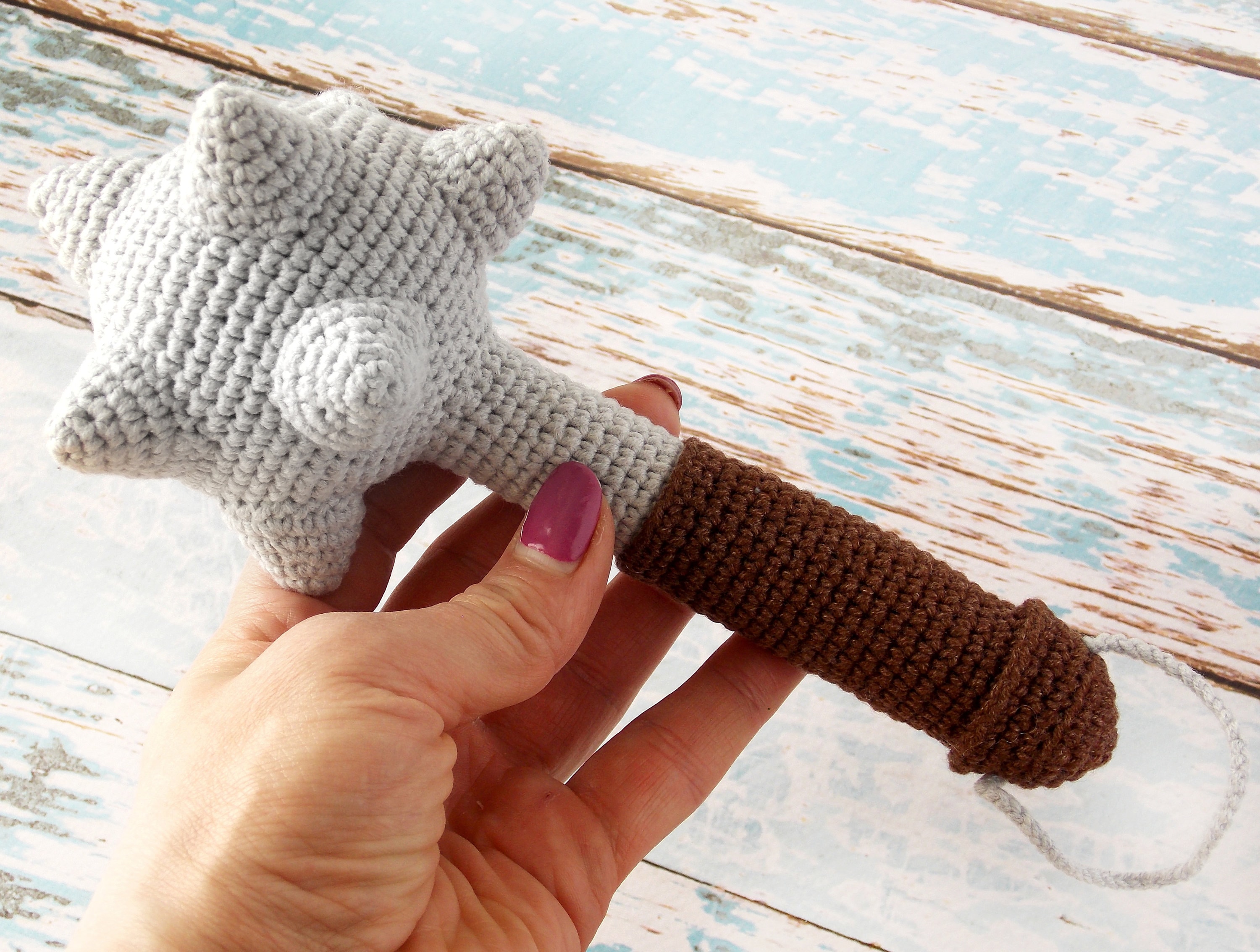 PATTERN Crochet Weapon Morningstar Mace Plush Toy Educational - Etsy